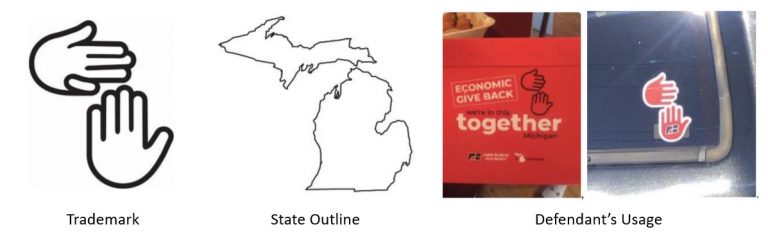 Depiction of Michigan as Hands Doesn't Preclude Similar Depictions-High ...